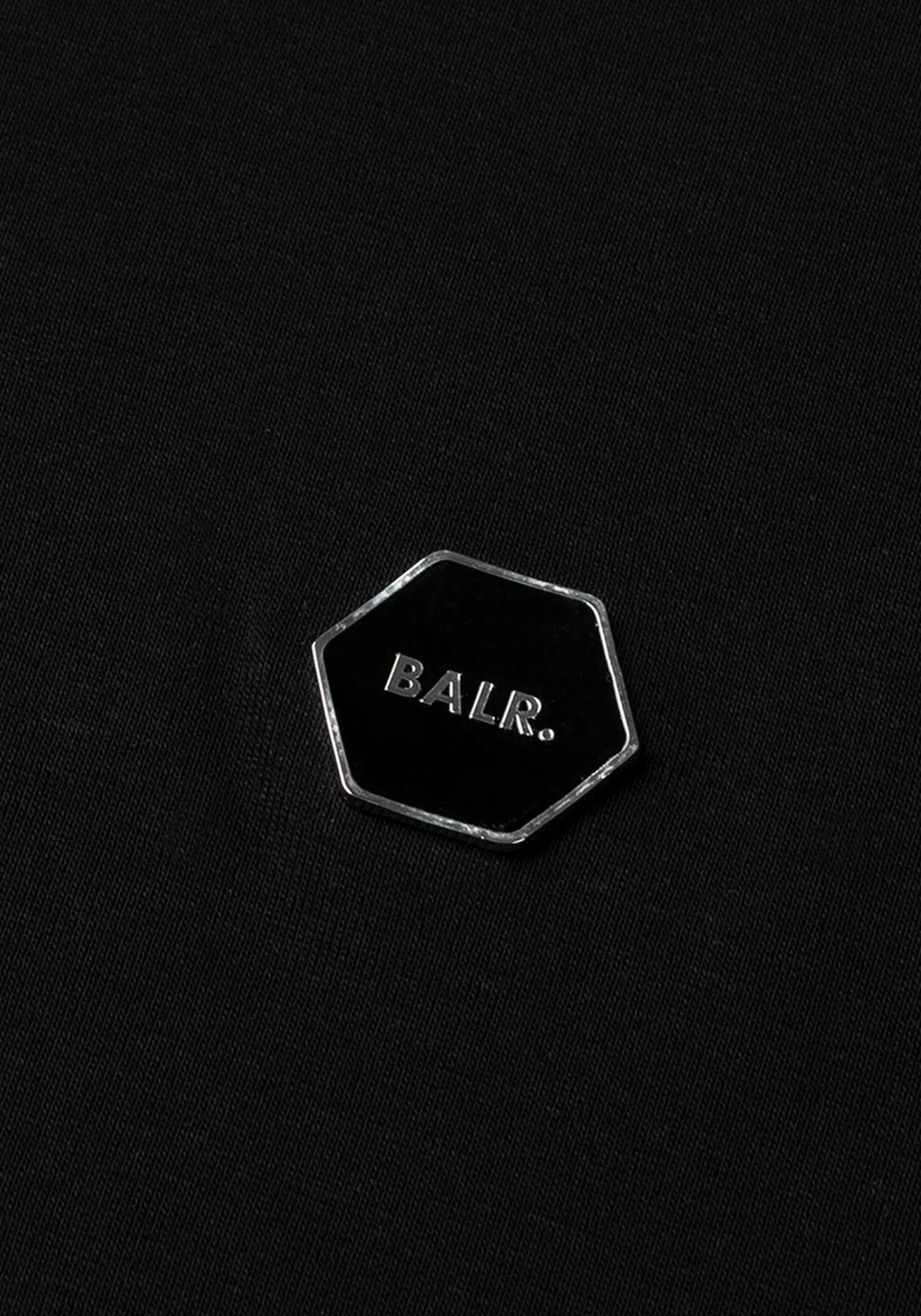 BALR. Polo Μπλούζα της σειράς HEXLINE - B1122.1040.102 Jet Black | Silenzio