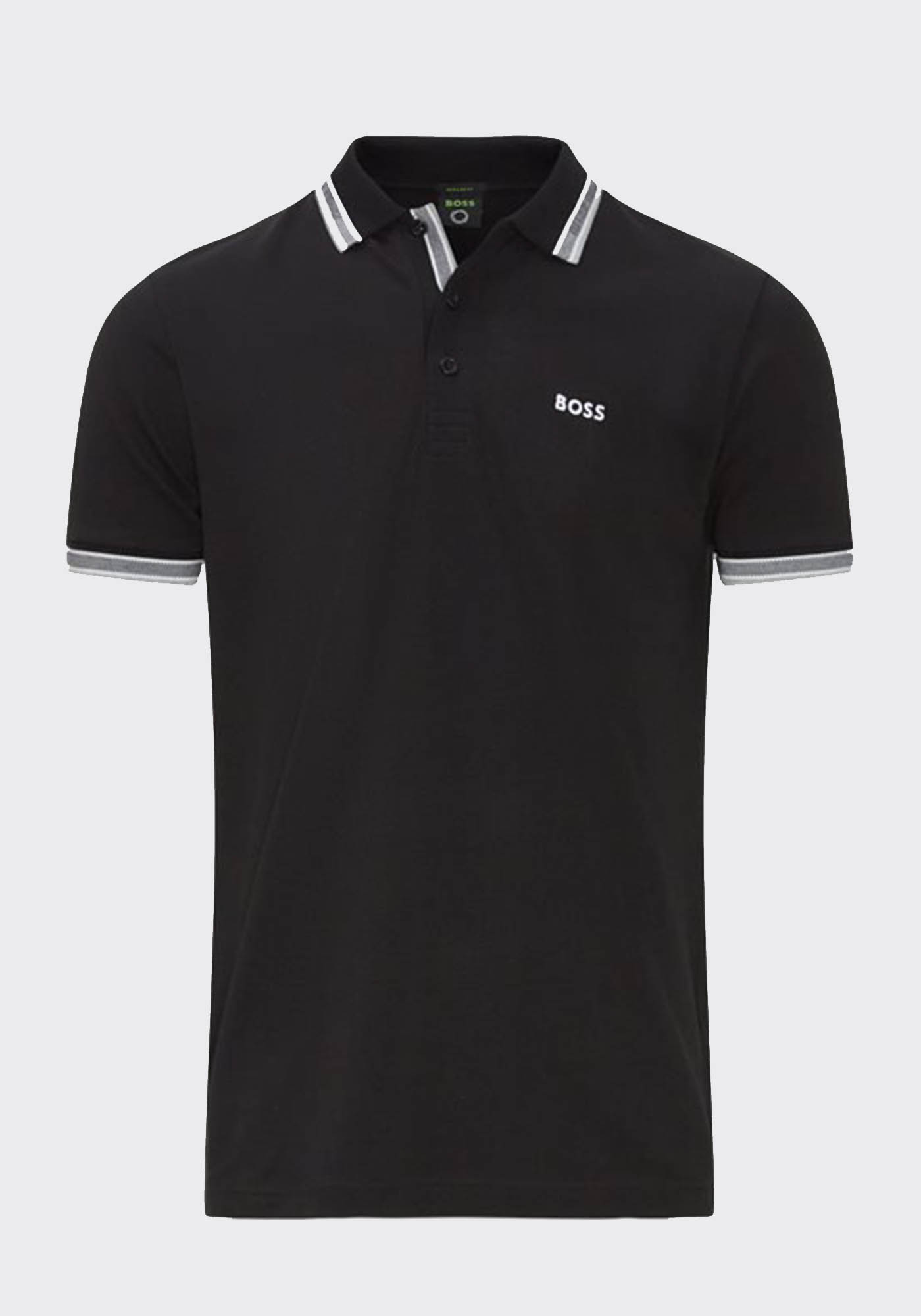 BOSS Organic Cotton Polo Μπλούζα της σειράς Paddy - 50469055 001 Black ...