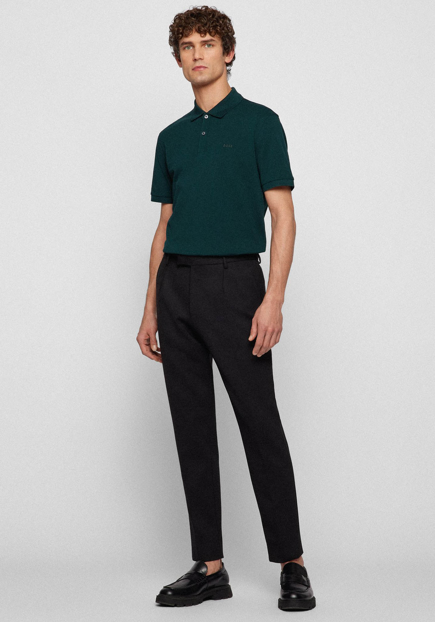 BOSS Κοντομάνικη Polo της σειράς Pallas - 50468362 349 Open green ...