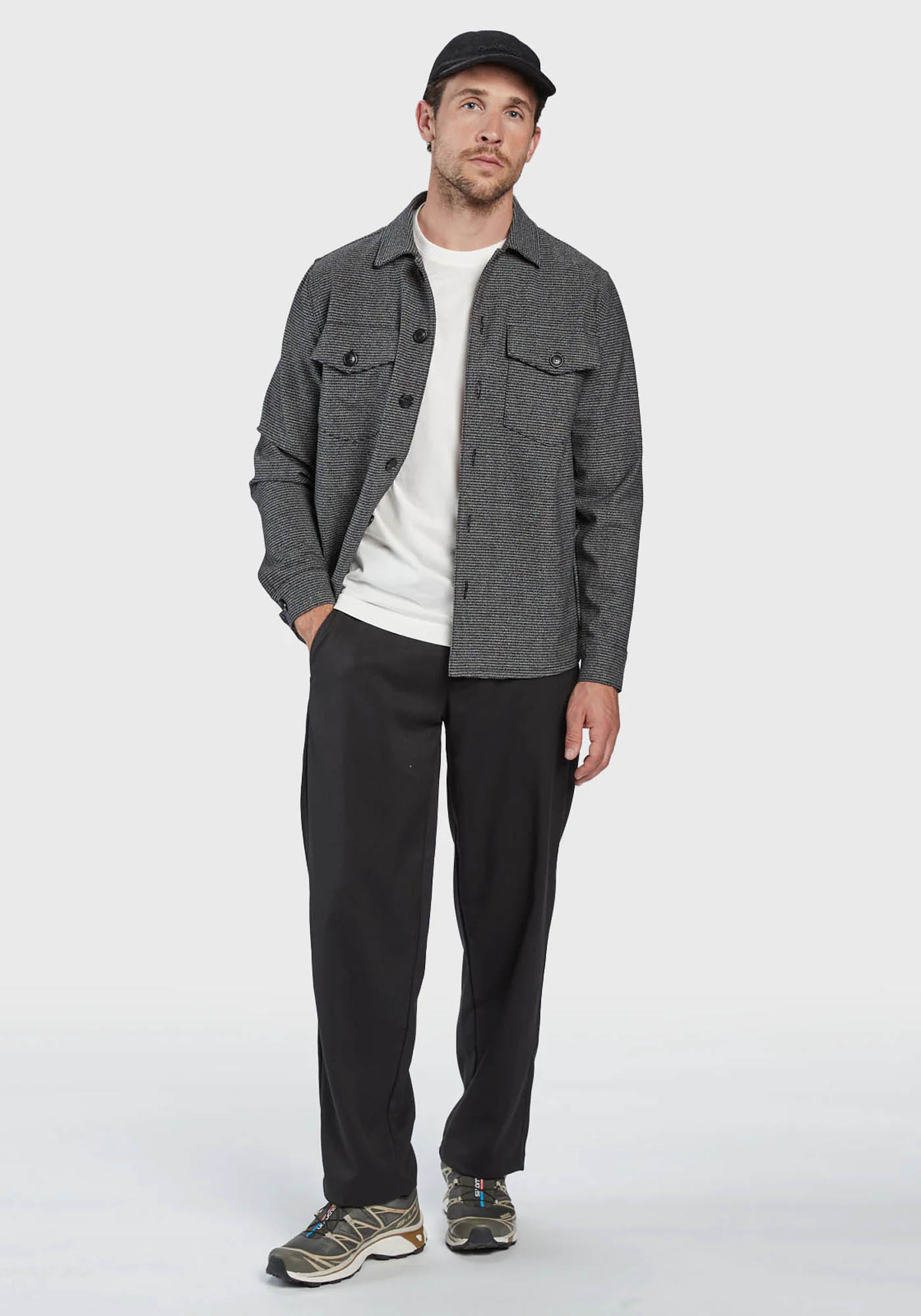 GABBA Overshirt της σειράς Clipper Ema - 10648 9900 Dark Grey | Silenzio