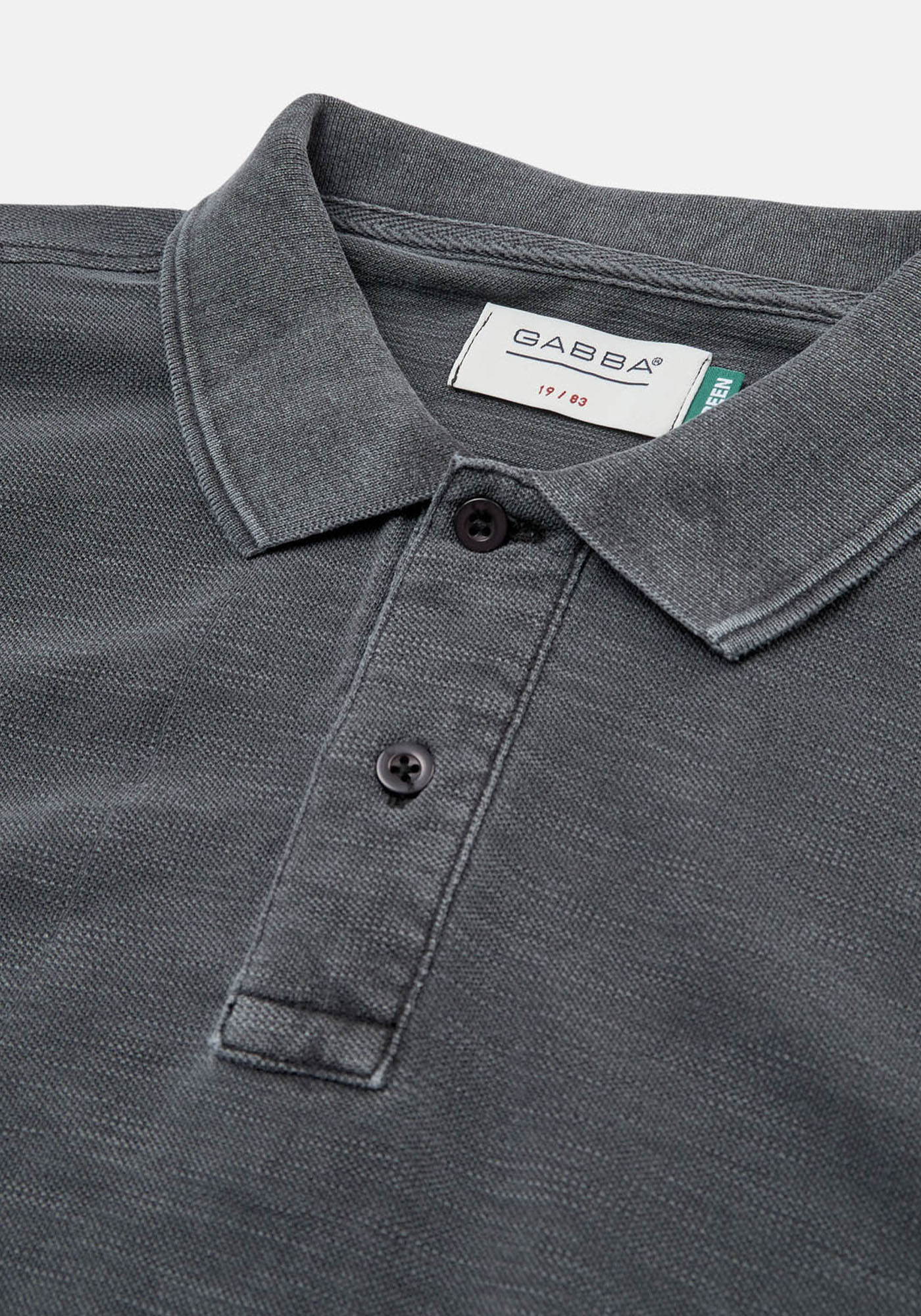 GABBA Κοντομάνικη Polo της σειράς Monaco - 2220220006 999 Black | Silenzio