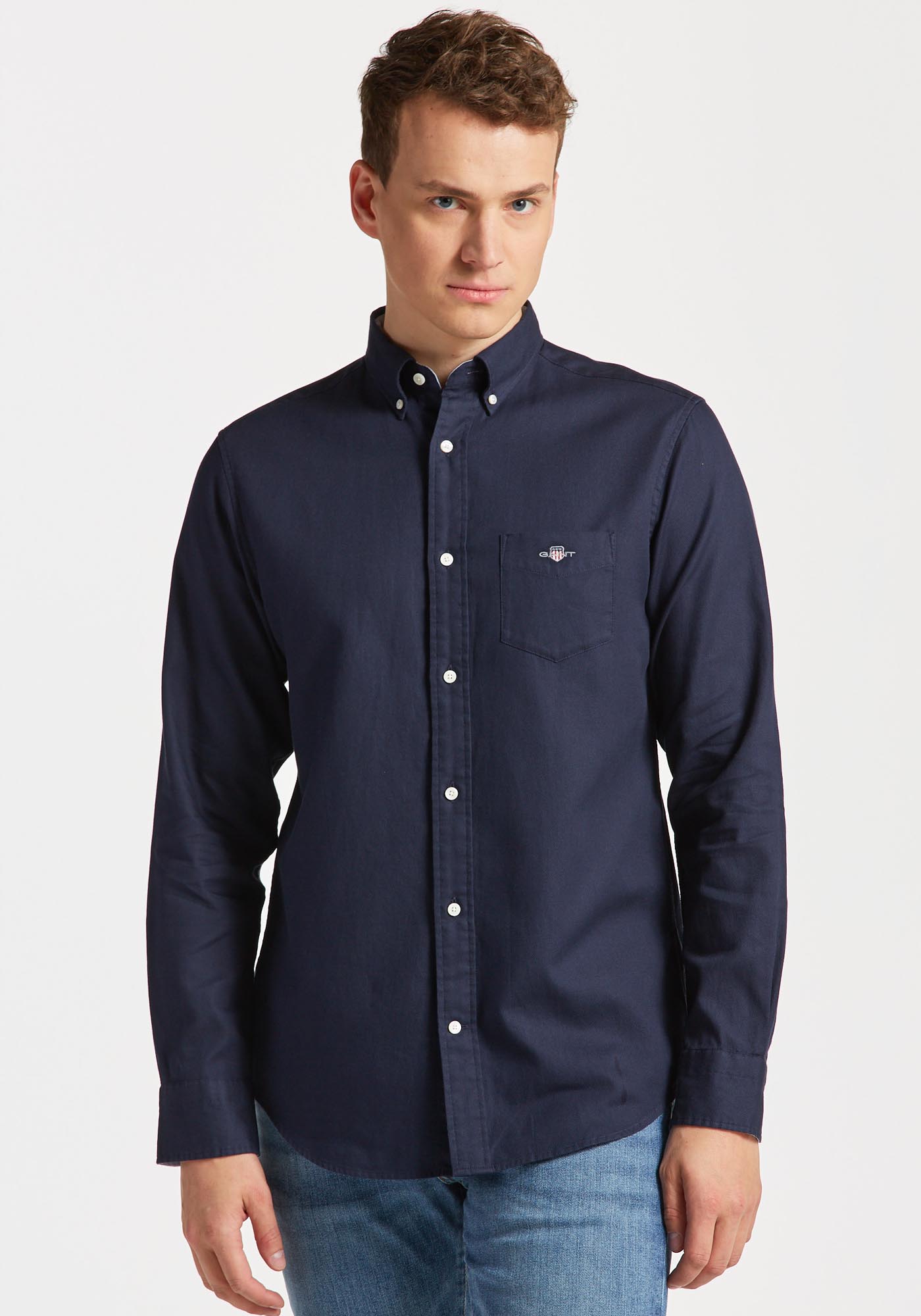 GANT Πουκάμισο της σειράς Honeycomb - 3230058 433 Evening Blue | Silenzio