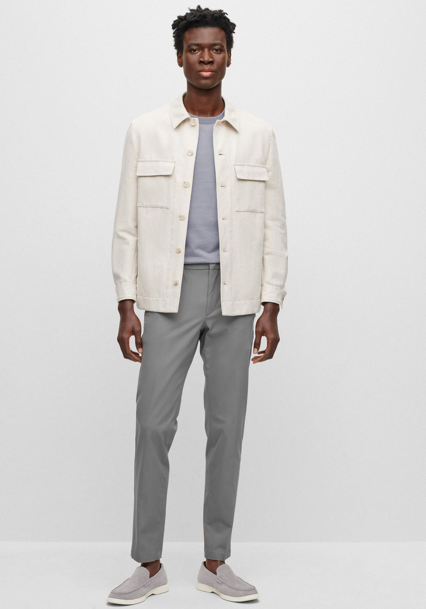 BOSS Υφασμάτινο Παντελόνι της σειράς Kaito1 - 50487754 047 Grey | Silenzio