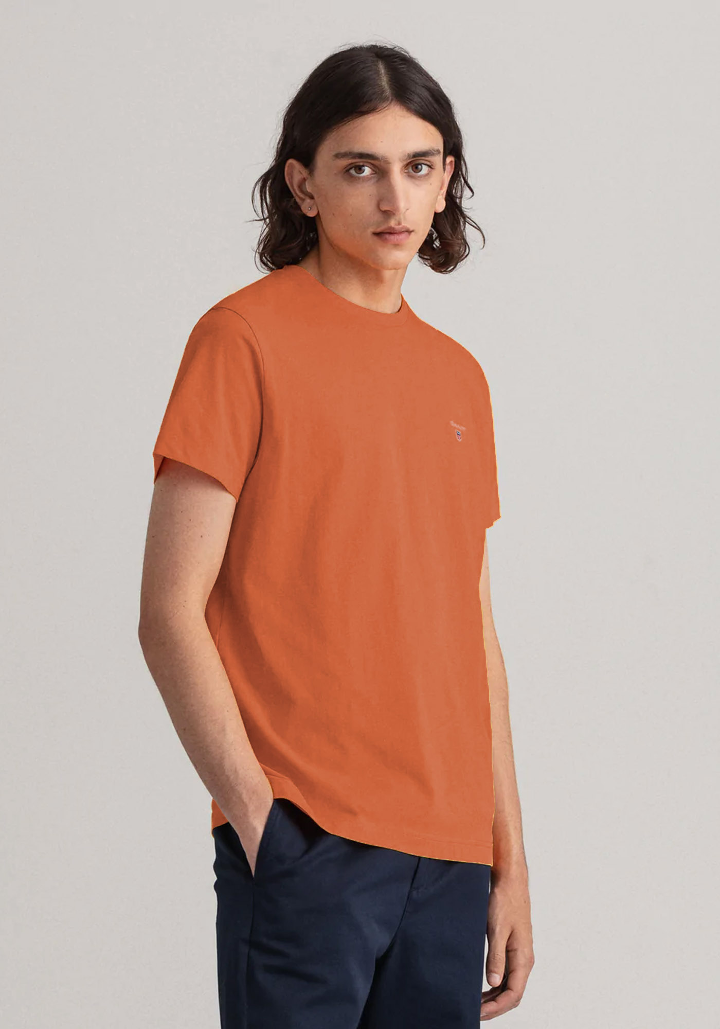 GANT Κοντομάνικη Μπλούζα της σειράς Original - 234100 860 Pumpkin ...