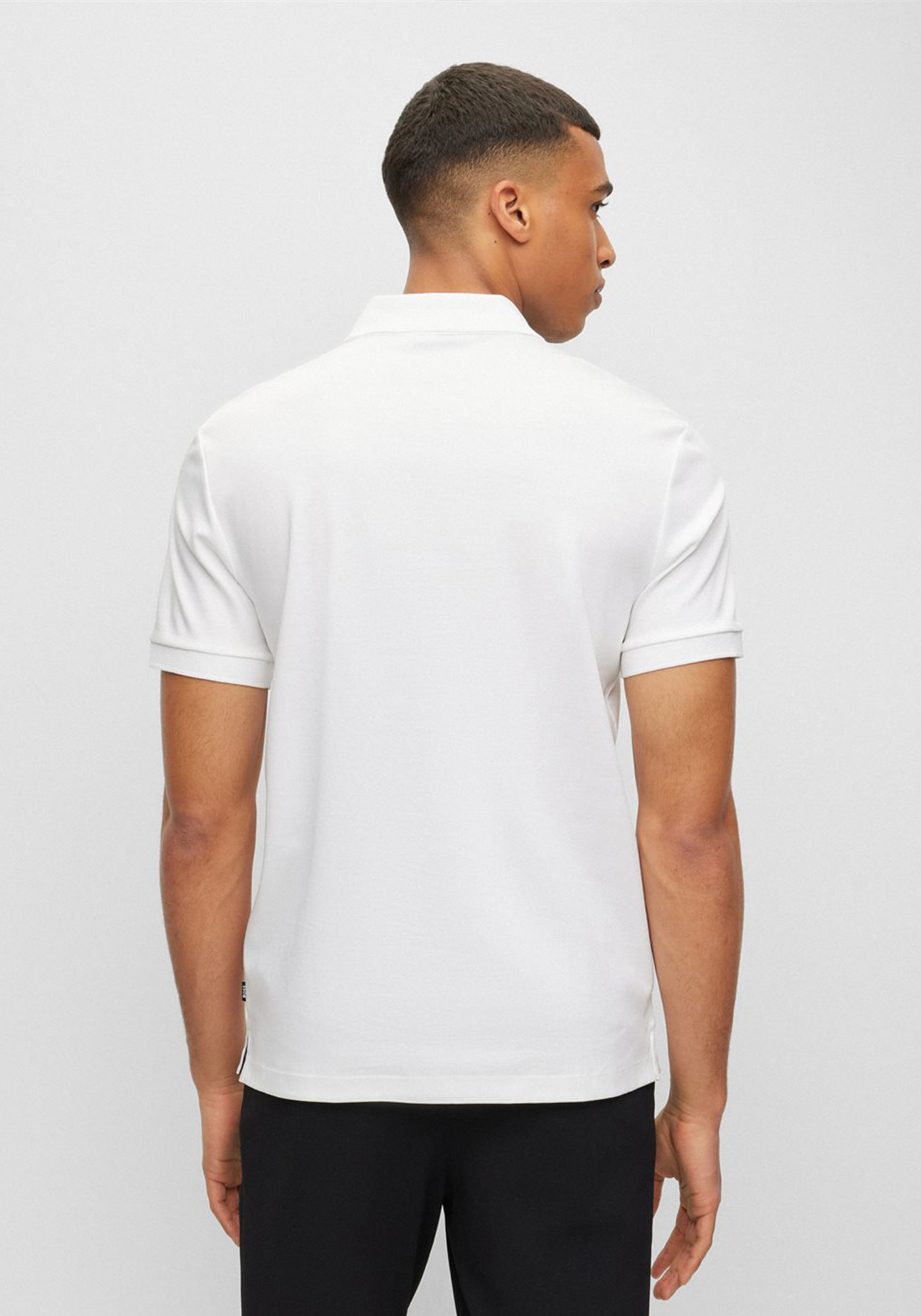 BOSS Polo της σειράς Parlay 143 - 50486953 100 White | Silenzio