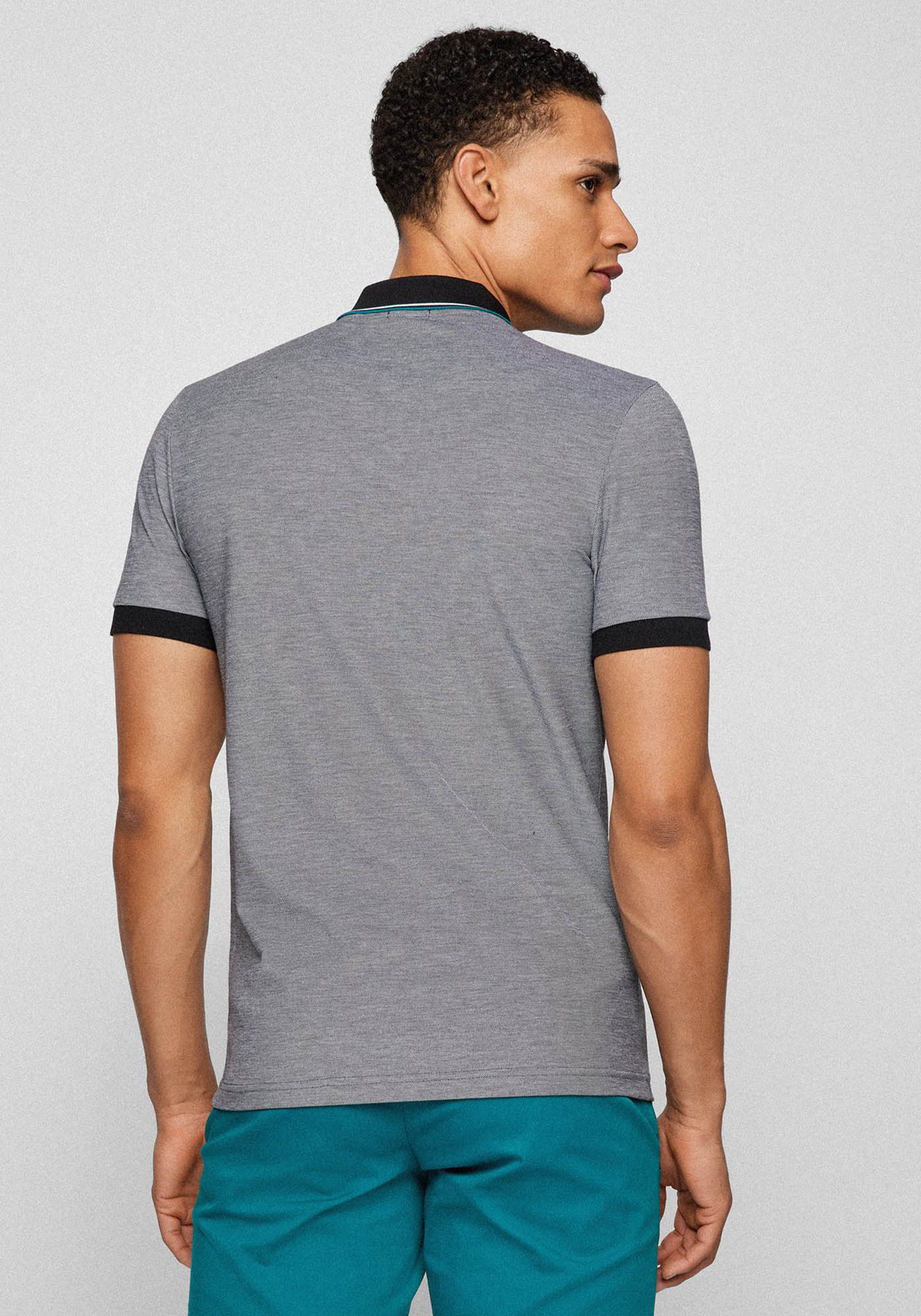 BOSS Κοντομάνικη Polo της σειράς Paule 4 - 50469391 002 Black | Silenzio