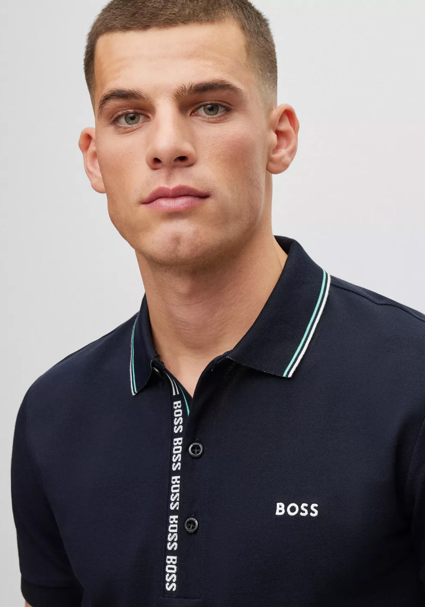 BOSS Κοντομάνικη Polo της σειράς Paule 4 - 50469391 408 Dark Blue ...