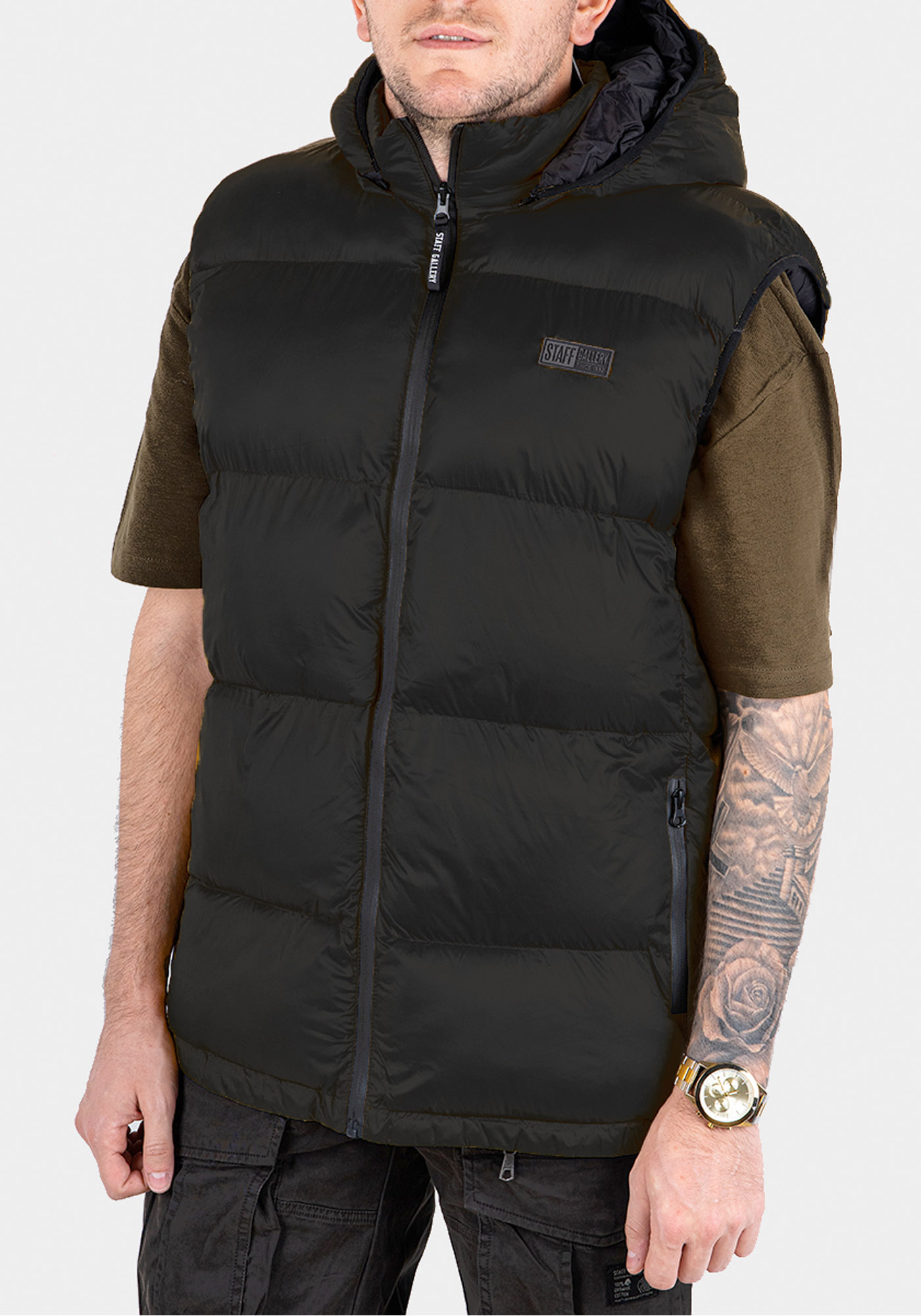 STAFF Αμάνικο Μπουφάν της σειράς Sean - 66 110 048 N0090 Black | Silenzio