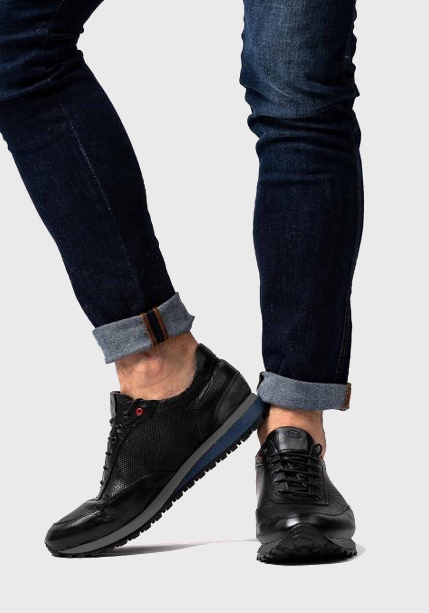 Alessandro Rossi Δερμάτινα Sneakers της σειράς Sport - AR1430 023 Black ...