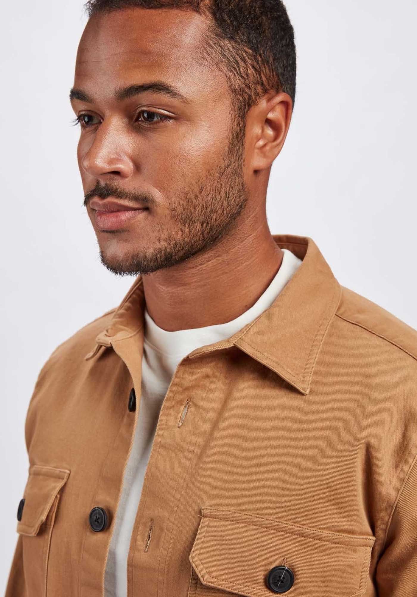 GABBA Overshirt της σειράς Topper North - 2220240115 3005 Toasted ...