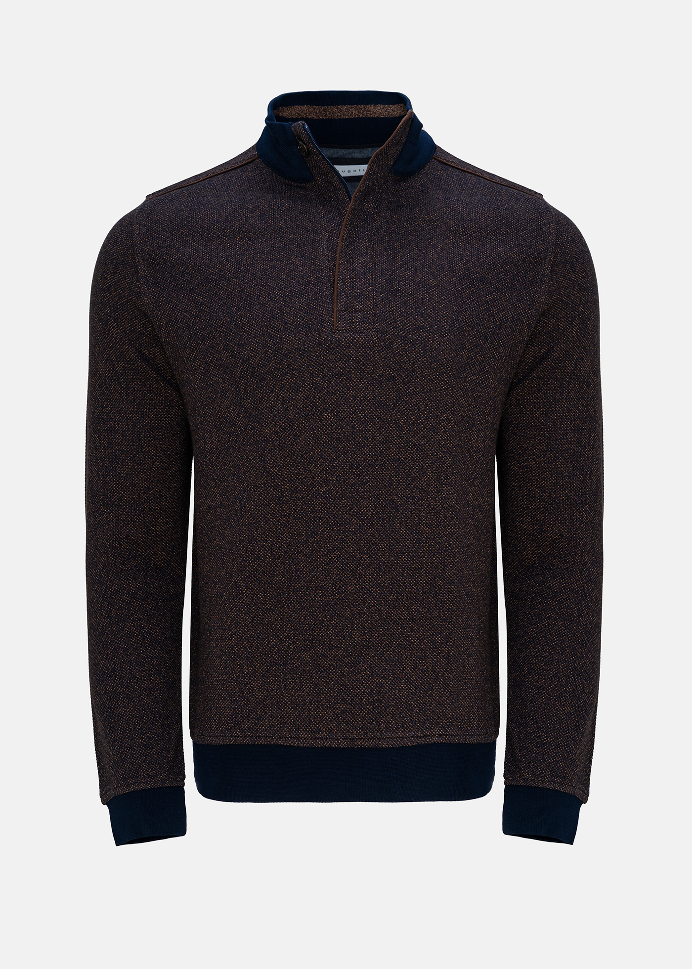 Bugatti Sweater της σειράς Troyer - 8550 25062 80 Brown | Silenzio