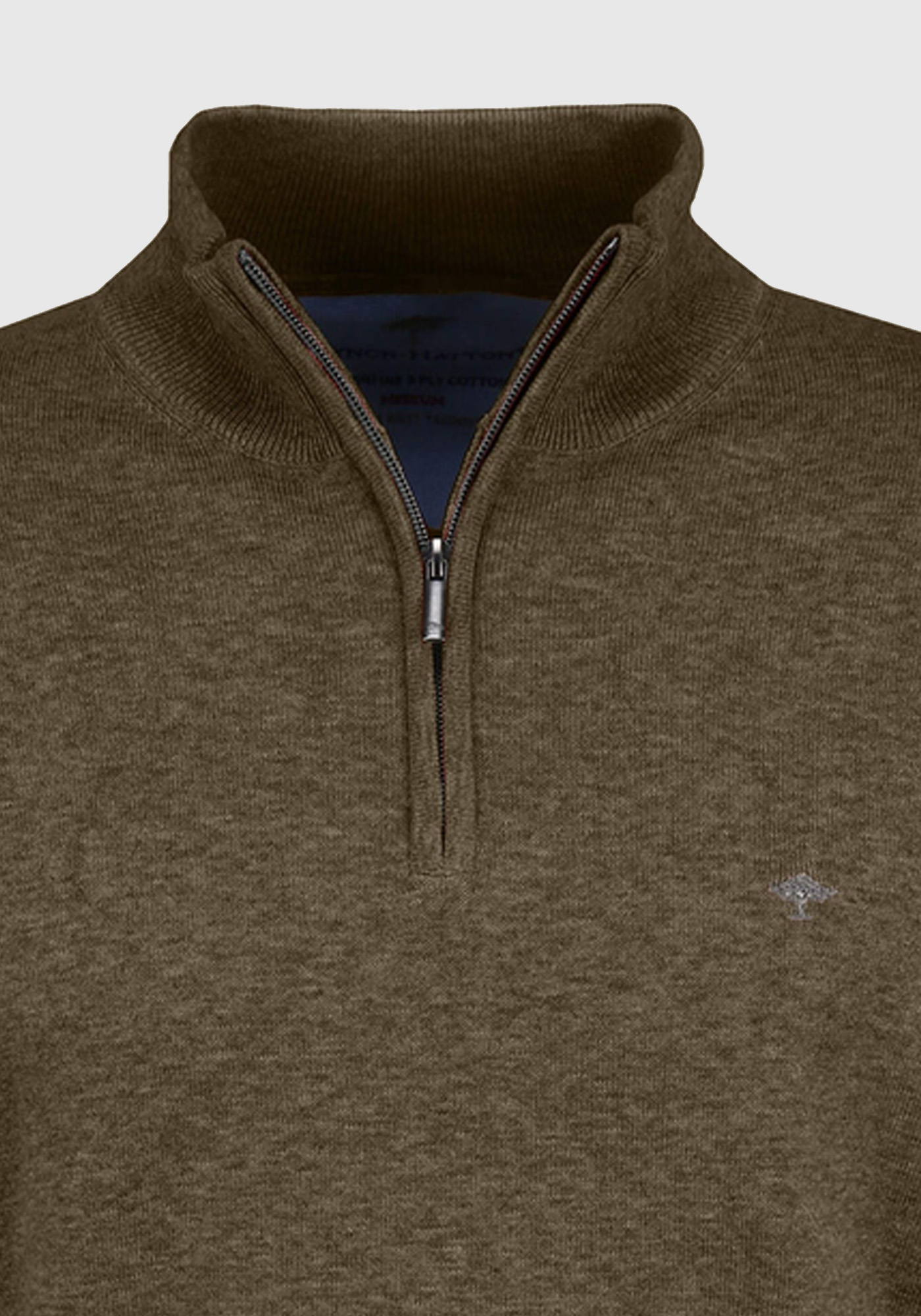 Fynch Hatton Pullover της σειράς Zip Troyer - 1213 215 704 Meadow ...