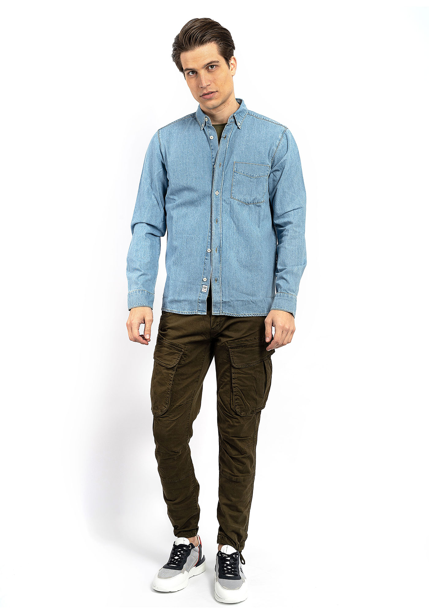 Ανδρικό Πουκάμισο Ranger Denim - Blue | Silenzio